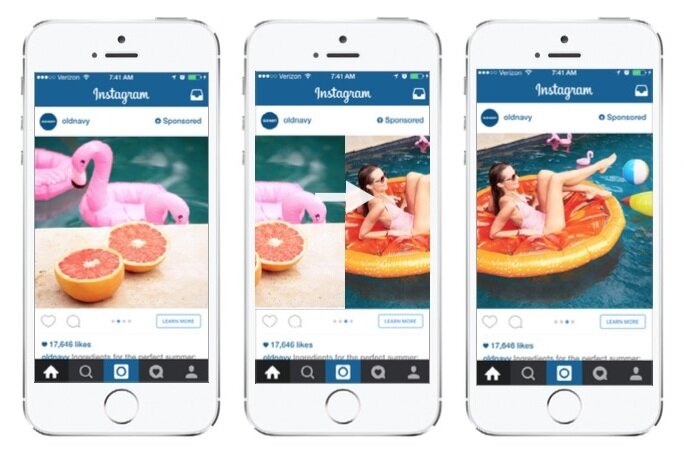 Instagram lance le format carrousel pour les vidéos publicitaires ...